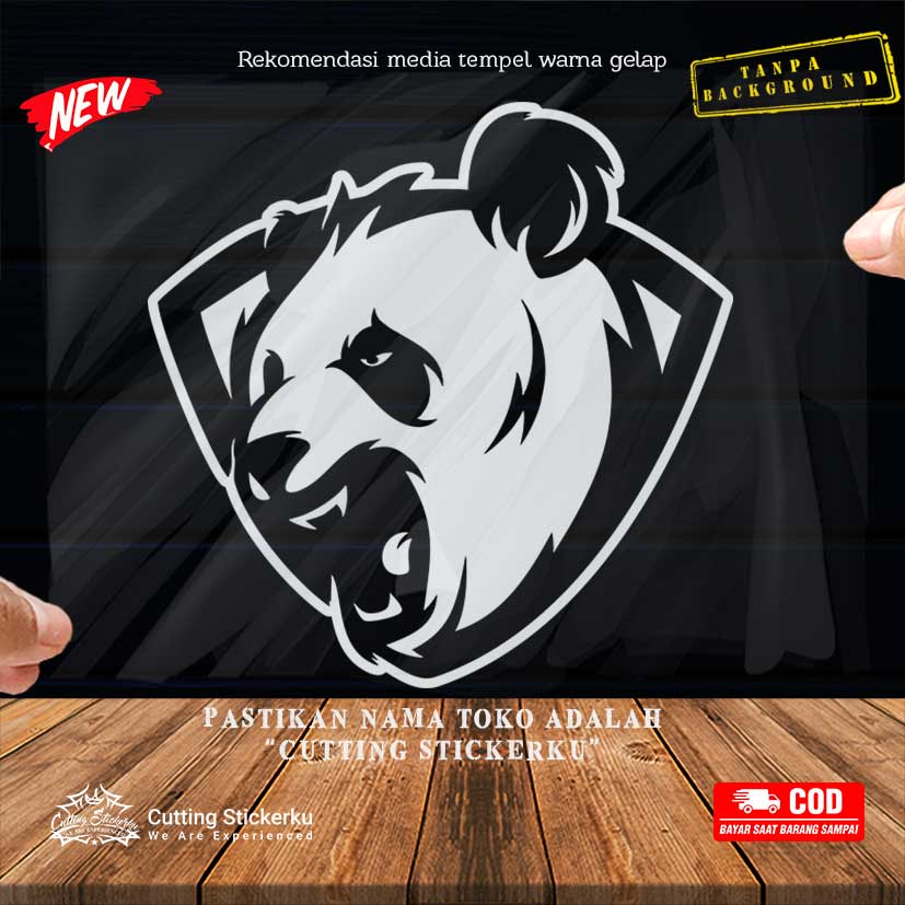 Cutting Sticker Panda Logos Panda Logos Variation Motorcycle Car ...