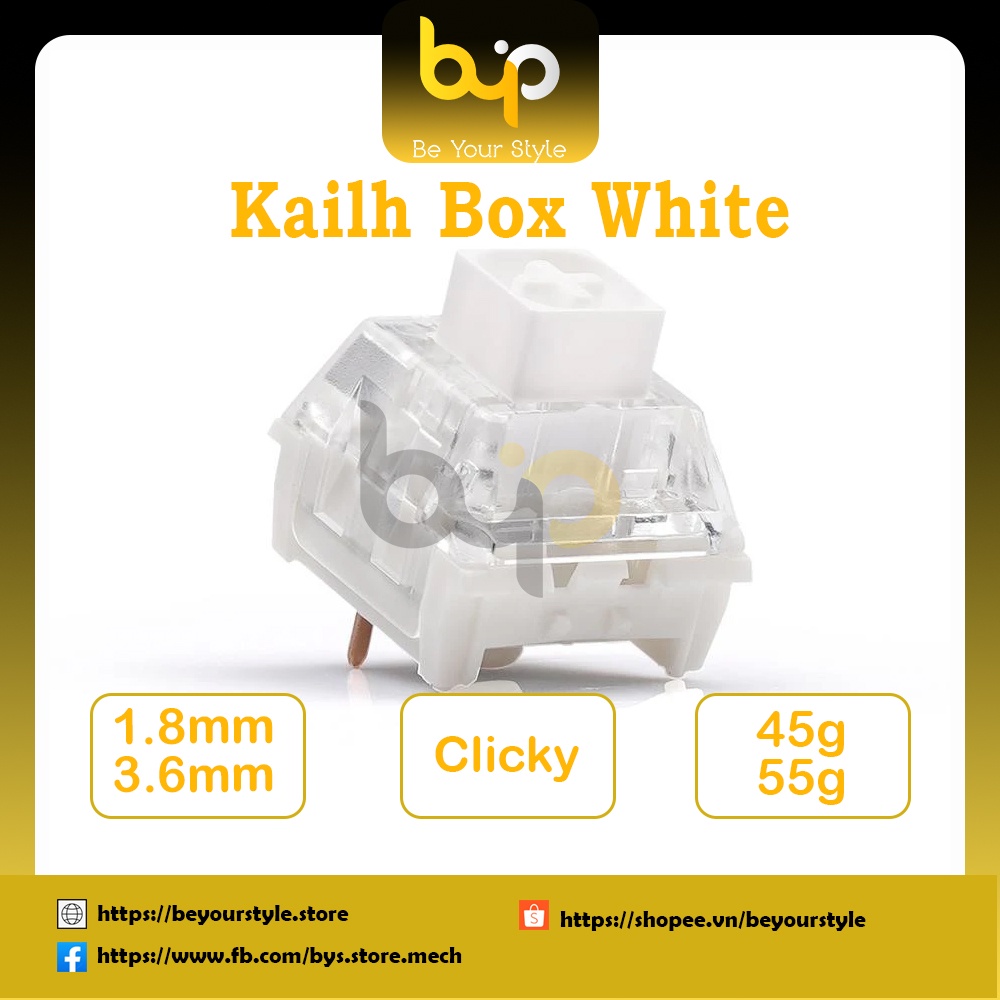 Kailh Box White Switch - Mechanical keyboard Switch | Shopee Singapore