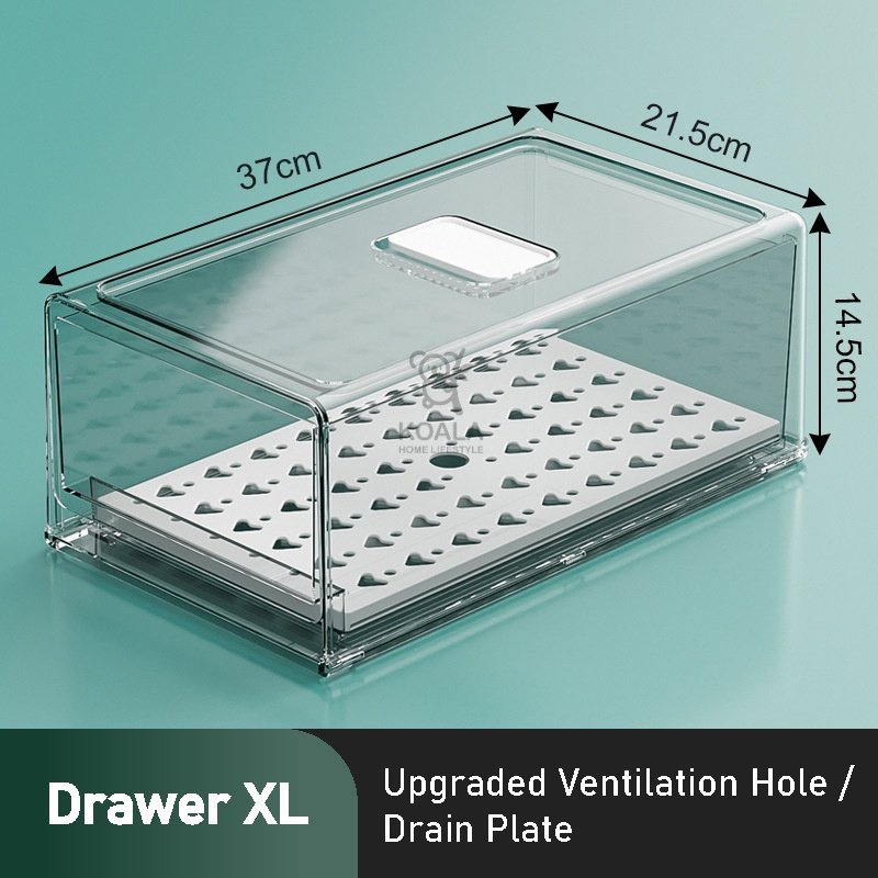 🇸🇬Koala Home🔥Fridge Organizer Boxes/Storage Drawer/Refrigerator ...