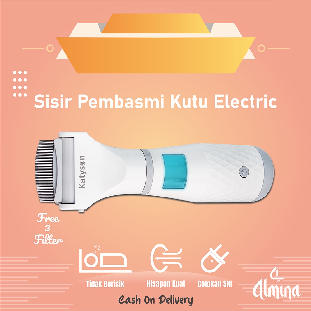 Almina Hair Lice Removal Electric Lice Comb | Shopee Singapore