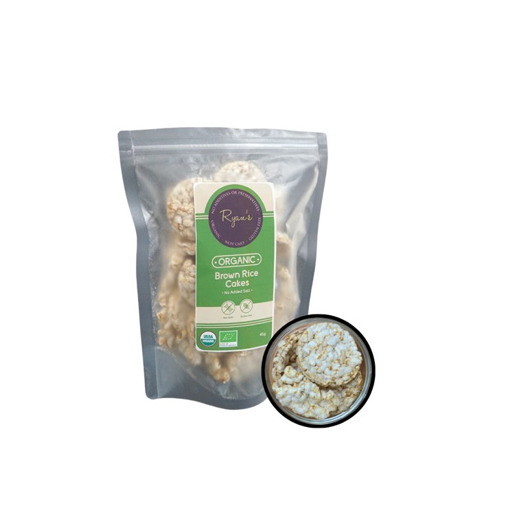 RYAN'S GROCERY ORGANIC - Brown Rice Cakes (Original) 45g | Shopee Singapore