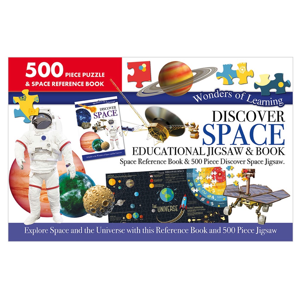 Discover Space & Solar System 500 Pcs Jigsaw Puzzle & Educational Book ...