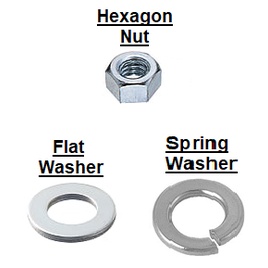 Flat Washer, Spring Washer, Hexagon Nut M2,M2.5,M3,M3.5,M4,M5,M6,M8,M10 ...