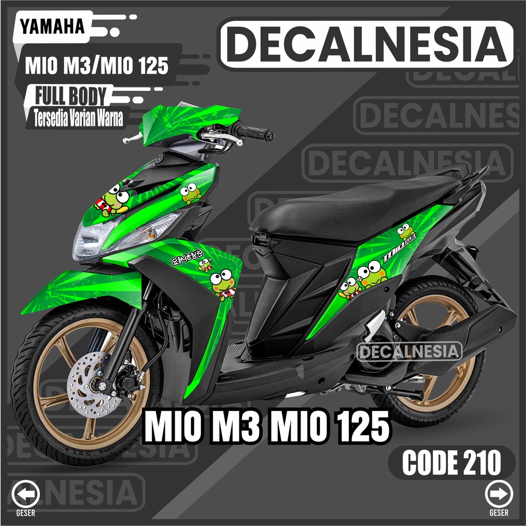 Mio M3 125 Full Body Keroppi Decal Sticker Yamaha Motorcycle Sticker ...