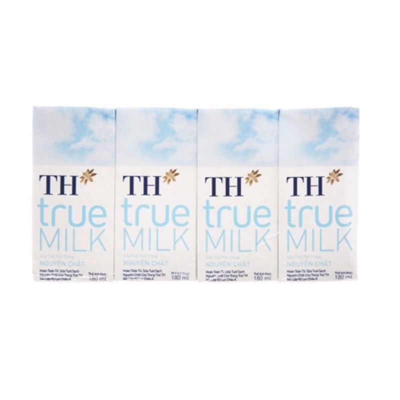 1 vi Sữa tươi tiệt trùng không đường-TH True Milk Unsweetened ...