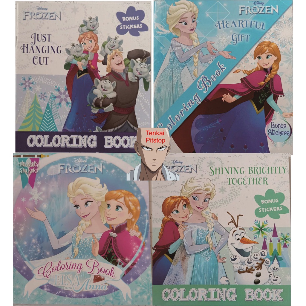 Coloring book/coloring book Disney Frozen Elsa and Anna+Bonus Stickers ...