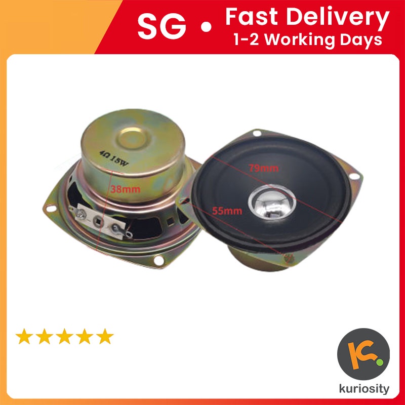 Speaker 3 inch 4 ohm 15W | Shopee Singapore