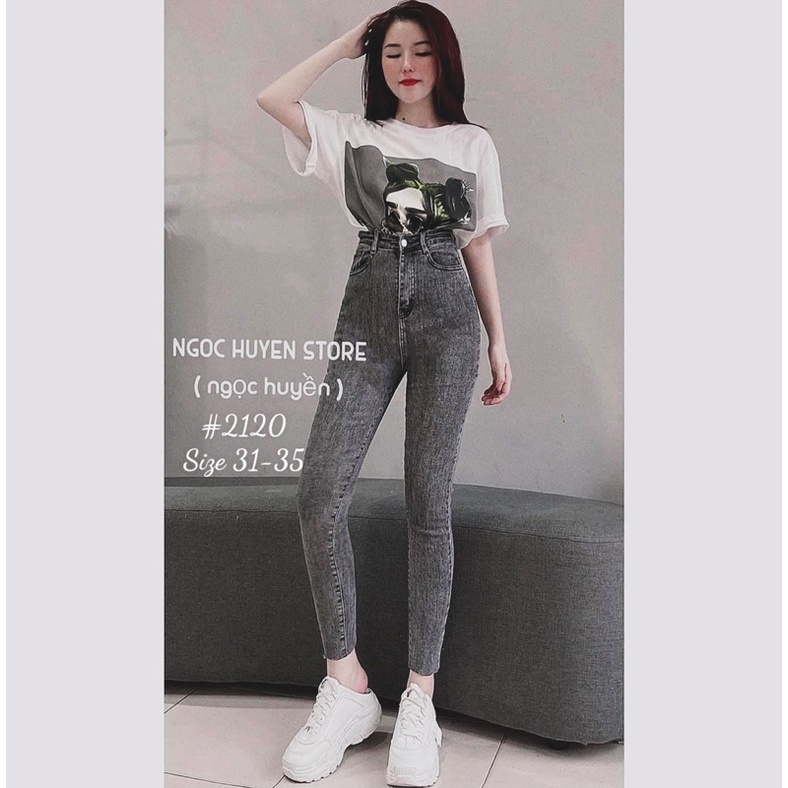 Women's Slim Fit Stretch Comfortable Jeans Big Size Up to 85kg Ms2120 ...