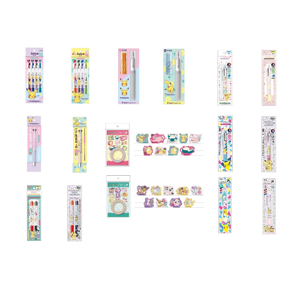 Pilot Pokemon Showa Note Stationery Pen and accessories (Pre-Order ...