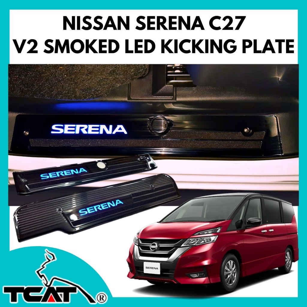 NISSAN SERENA C27 SIDE STEP V2 LED SMOKED (BLUE) | Shopee Singapore