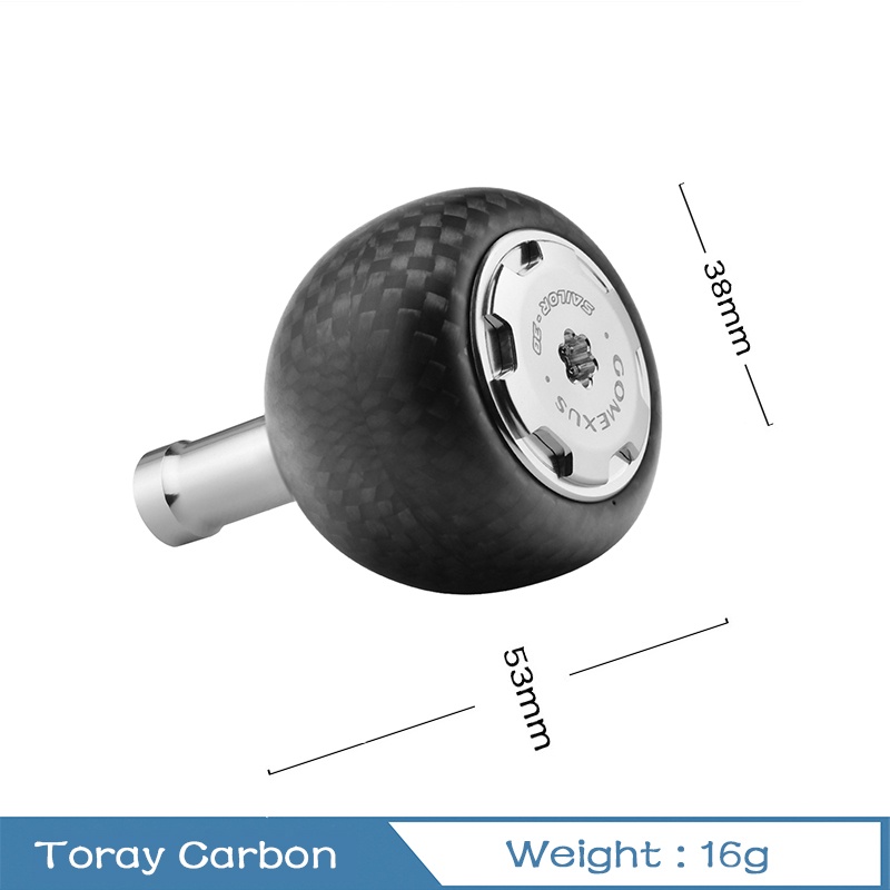 Gomexus Sailor 38 Carbon fiber reel knob for Shimano Twinpower Daiwa ...
