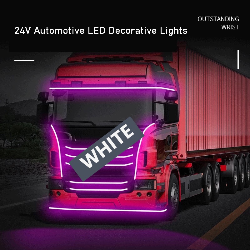 【Ready Stock】24V 2.4m 3m Strip Light LED Auto Decorative Light Chassis ...