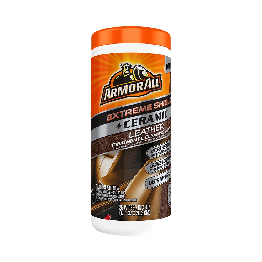 Armor All Extreme Shield + Ceramic Leather Treatment & Cleaning Wipes ...