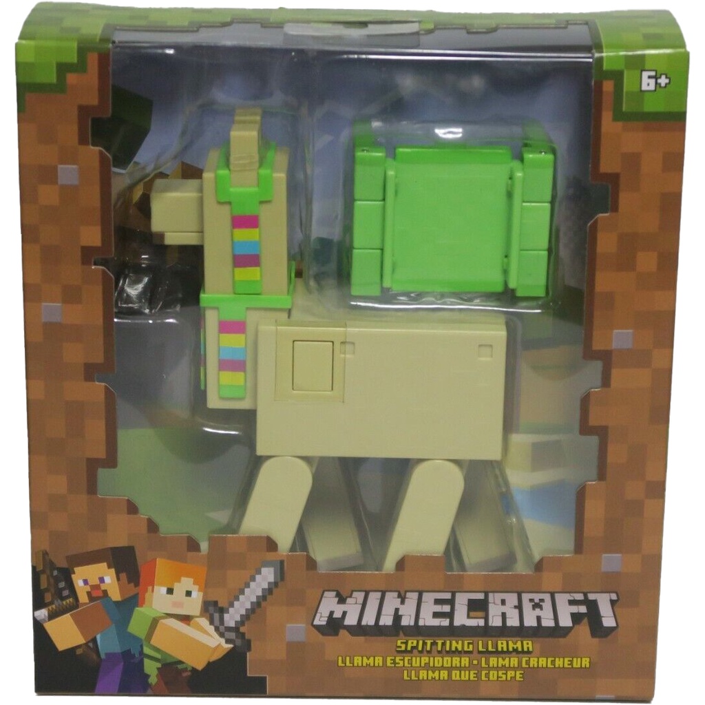 Minecraft Spitting Llama Action Figure Lamalam Tongue Remove Saliva ...