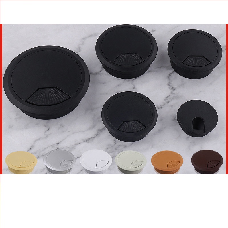 Desktop Routing Cable Grommet Computer Desk Desktop Stitching Box Wood ...