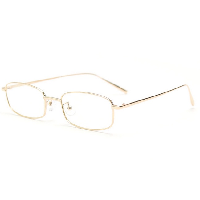Small Square Frame Retro Gold Thin Edge Metal Myopia Glasses Frame Male ...
