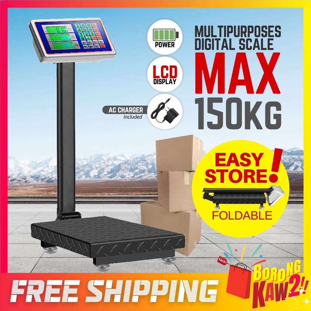 BKK 150kg/300kg Weight Scale Penimbang Berat Penimbang Digital Scale Timbang Berat Price ...