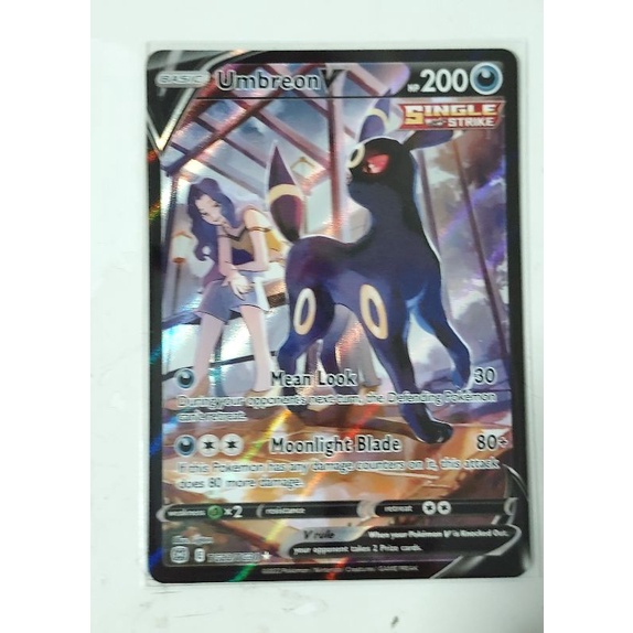 Pokemon umbreon V trainer gallery brilliant stars card | Shopee Singapore