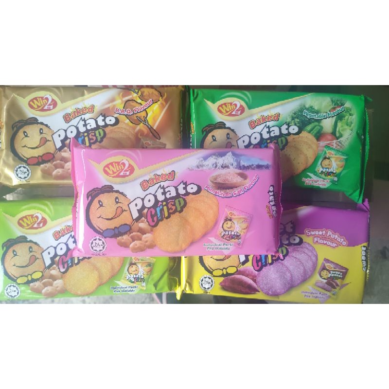 Win2 Baked POTATO Crisp/Win Win Win (BBQ/VEGETABLE/SOUR CREAM/SWEET ...