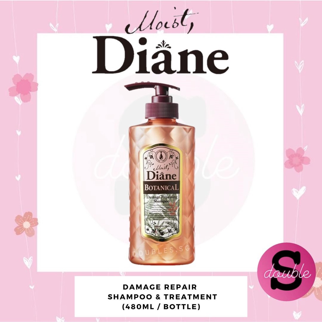 Moist Diane Shampoo/ Treatment 450ml/ Botanical Shampoo/Treament 480ml | Shopee Singapore