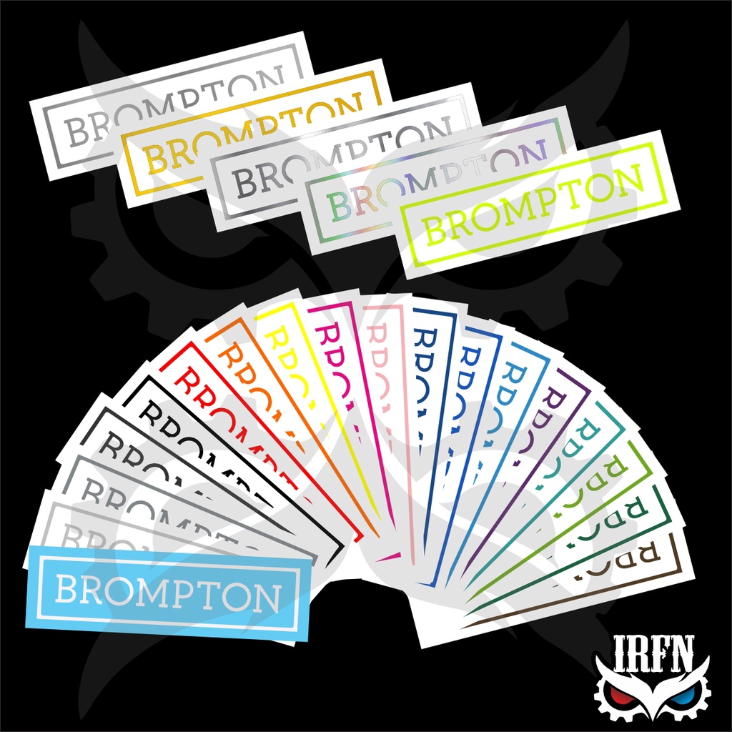 Brompton Premium Decal Sticker | Shopee Singapore