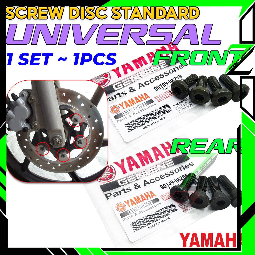 Screw Disc King Drag Skru Disk Universal Alloy Cnc Y15 LC135 RS150 NVX ...