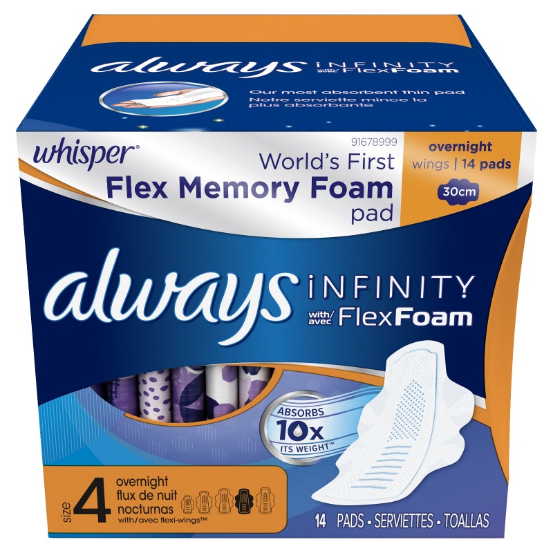 WHISPER Infinity 30cm Overnight Wing 14s | Shopee Singapore