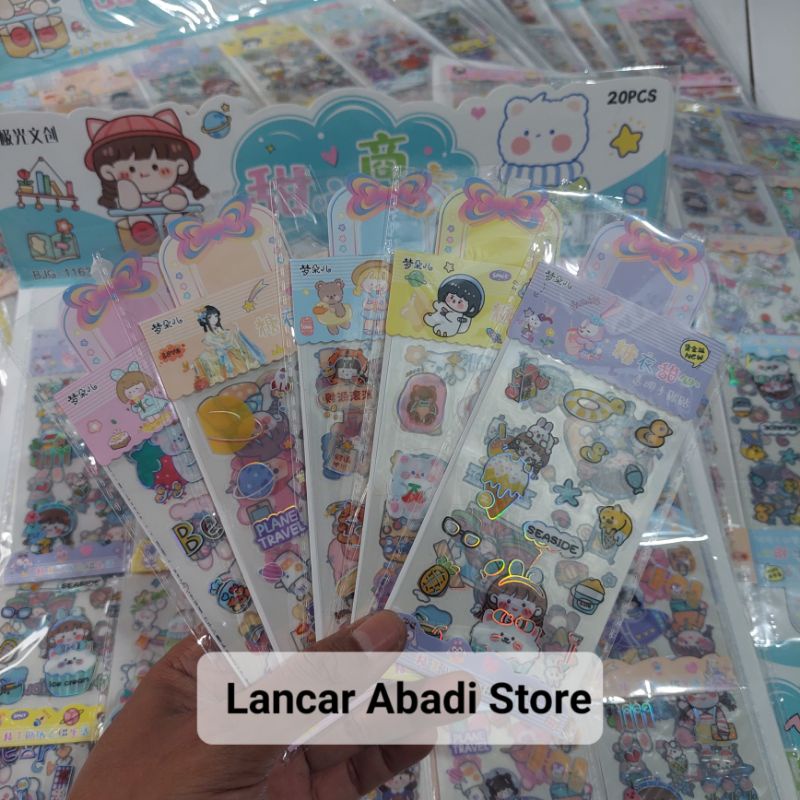 Cute 2D Stickers Glossy Edge aesthetic Stickers/diamond Stickers/bt21 ...