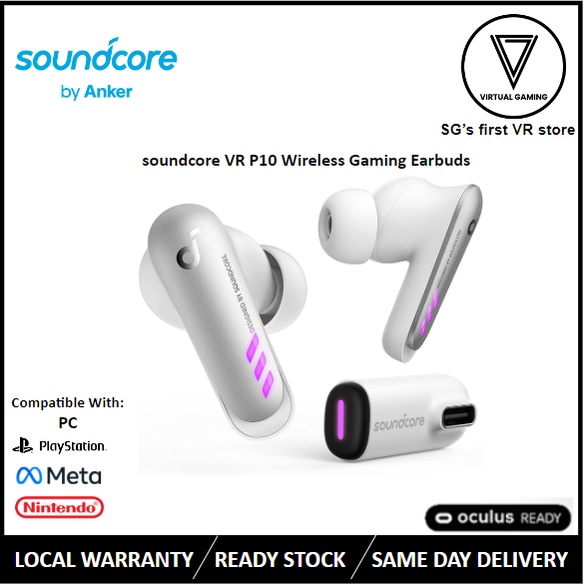 VR P10 Wireless Gaming Earbuds, Meta / Oculus Ready, PS4, PS5, PC ...