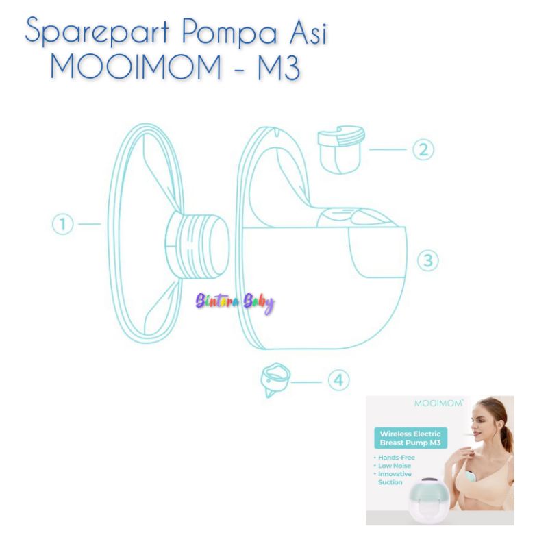 Mooimom M3 Breast pump Spare Parts Breast pump Spare Parts Wireless ...