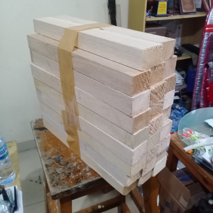 KAYU Balsa Wood stick 30mm x 40mm balsa reng balsa Block 3CM balsa ...