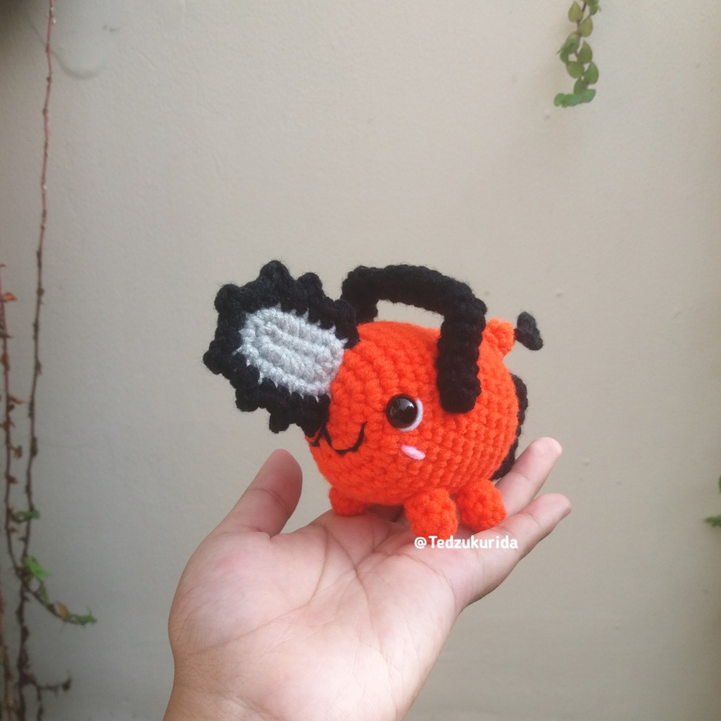 Amigurumi Phocita Chainsaw man/ Pochita Chainsaw man Knitting Doll ...