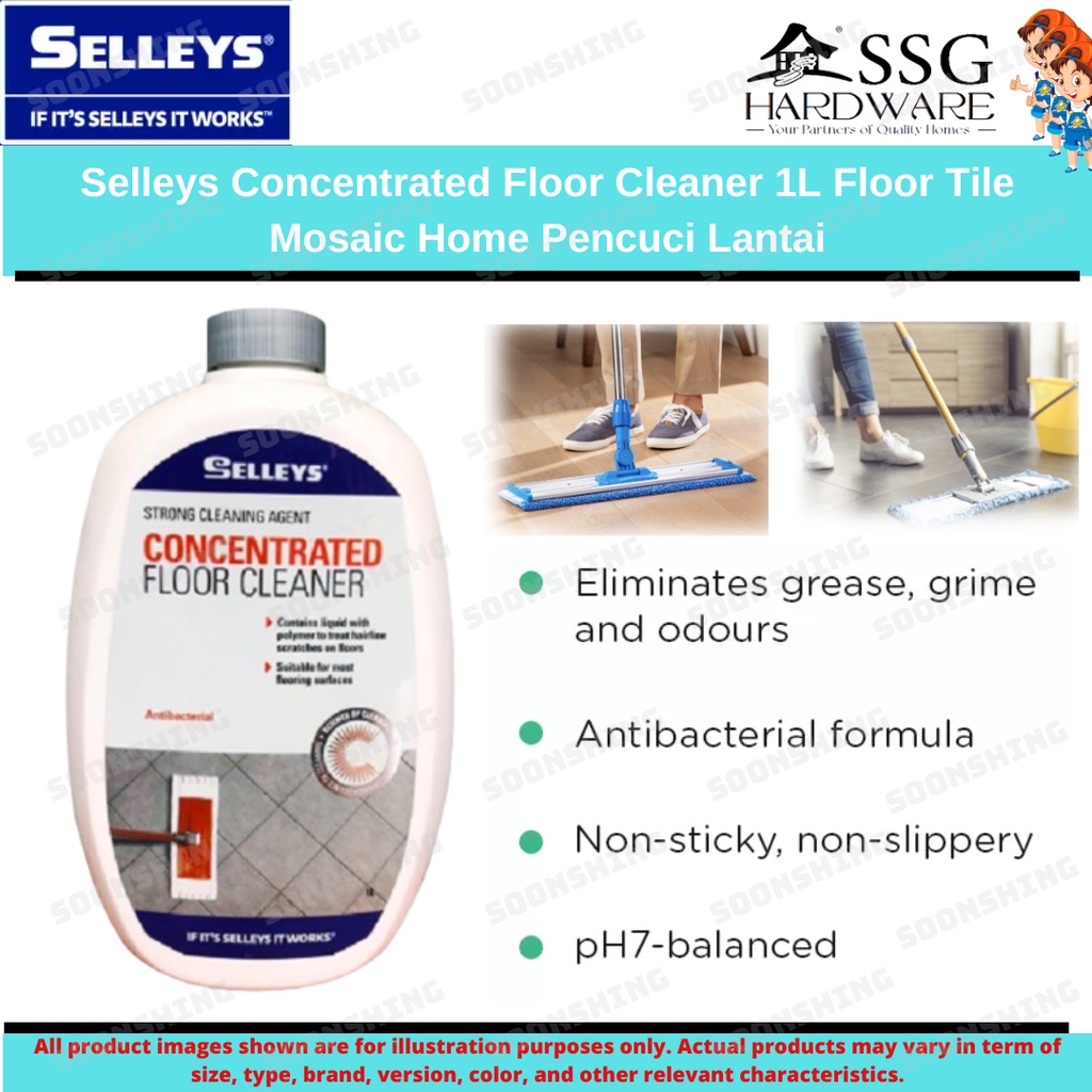 Selleys Concentrated Floor Cleaner 1L Floor Tile Mosaic Home Pencuci ...
