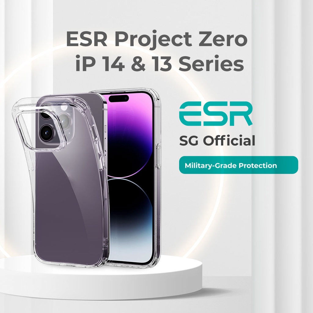 ESR Project Zero Clear Case for iPhone 14 / 14 Pro / 14 Plus / 14 Pro Max / 13 / 13 Pro / 13 Pro ...