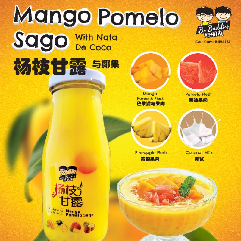 [Wholesale Bottle 310g] Mango Pomelo Sago 杨枝甘露 | Shopee Singapore