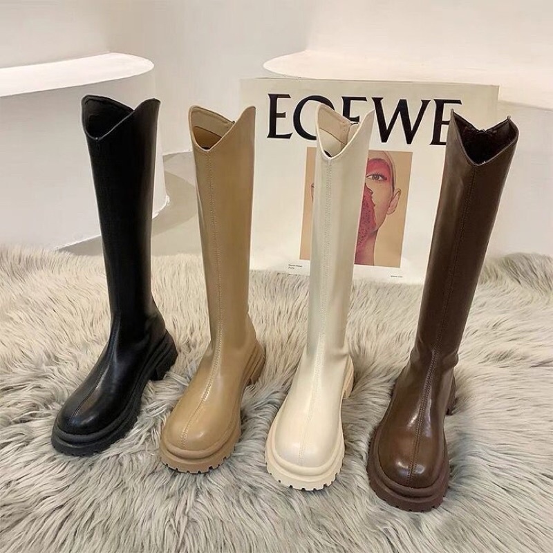 (type 1 QCCC) Women's boots - big size V-neck thigh boots with super ...