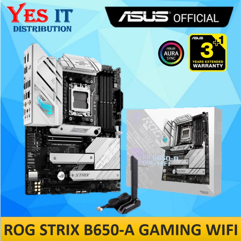 ASUS ROG STRIX B650-A GAMING WI-FI DDR5 ATX MOTHERBOARD | Shopee Singapore