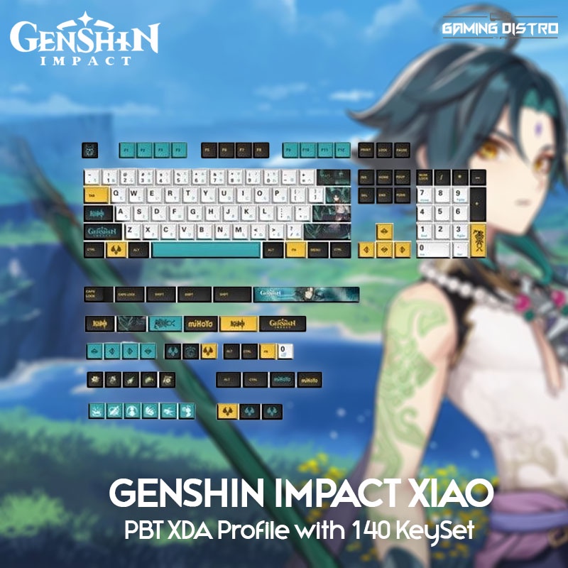 Genshin IMPACT XIAO 140 PBT XDA Profile Mechanical Keyboard Keycaps ...