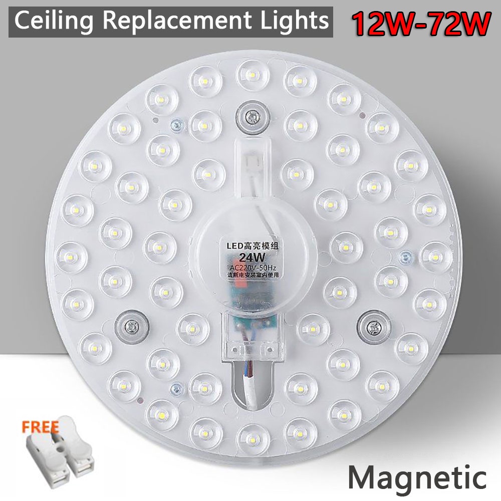 LED Panel Light Round Ceiling Board Circular Lamp Ring Circle SMD AC ...