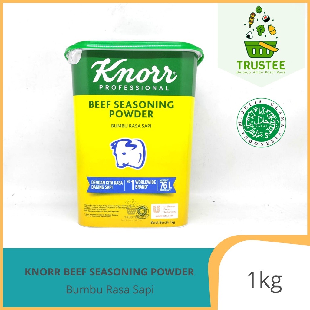 Knorr Beef Seasoning Powder 1kg - Halal Beef Flavored Stock Seasoning ...