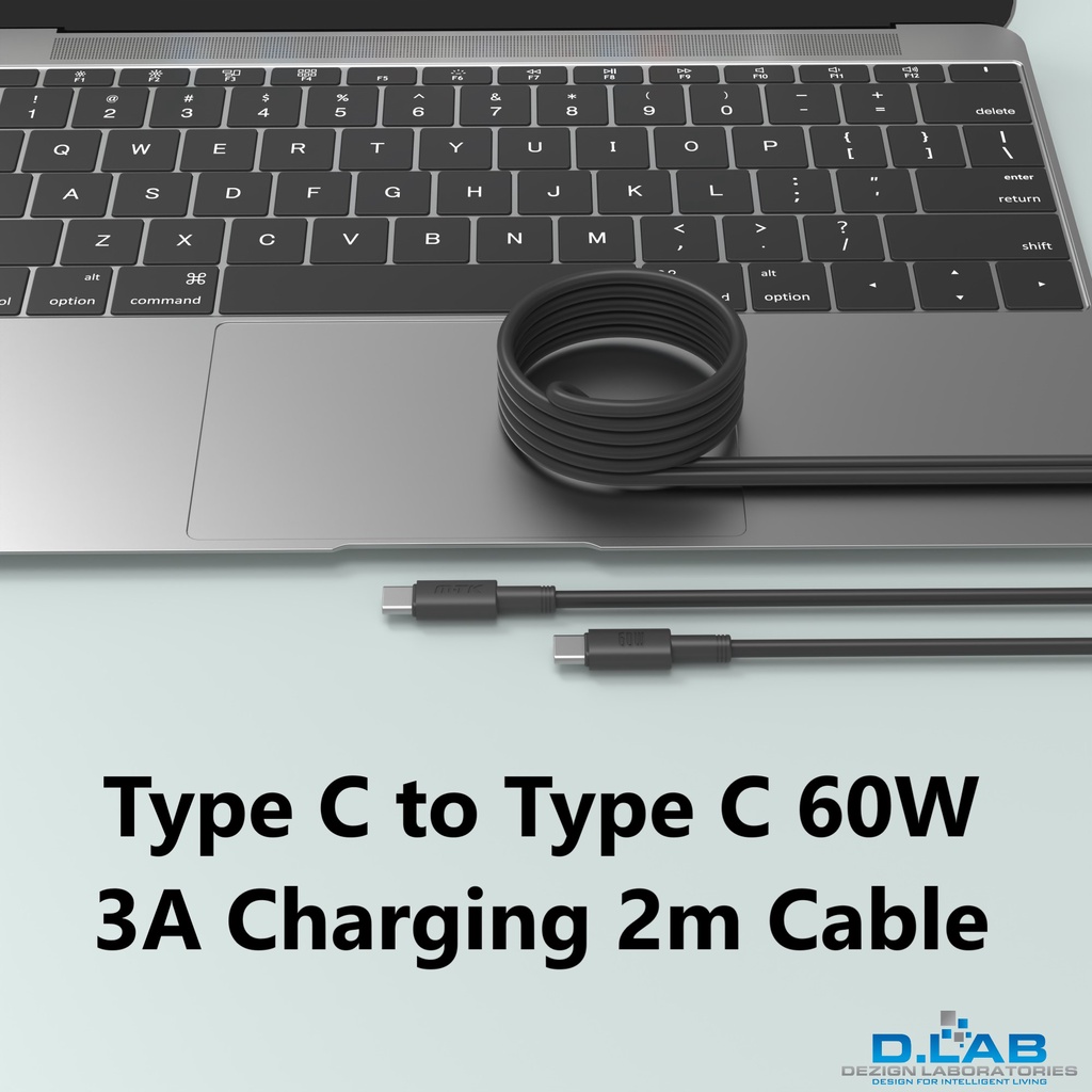 Type C To Type C 60W 3A 2m Cable (TB1323) | Shopee Singapore