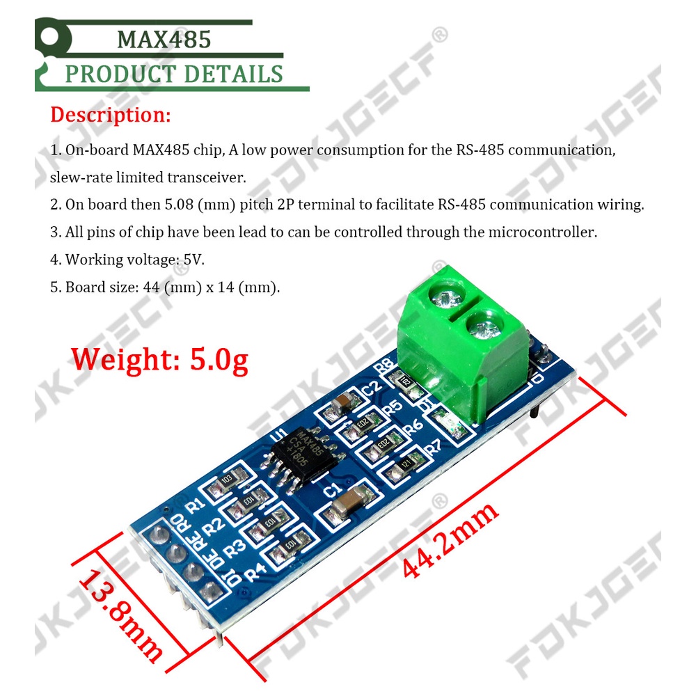 MAX485 Module RS-485 TTL Turn To RS485 MAX485CSA Converter Module For ...