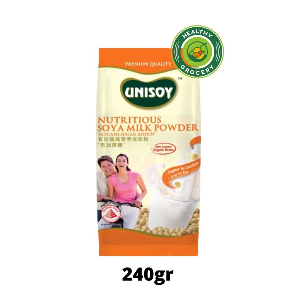 Unisoy Instant Soya Milk Powder 240gr Contents 8 Sachets/Organic Soy ...