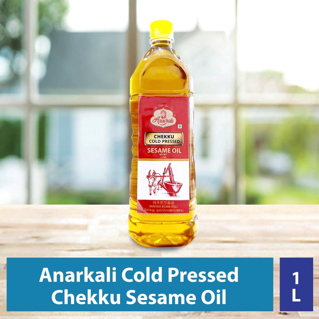 Anarkali Cold Pressed Chekku Sesame Oil 1L | Shopee Singapore