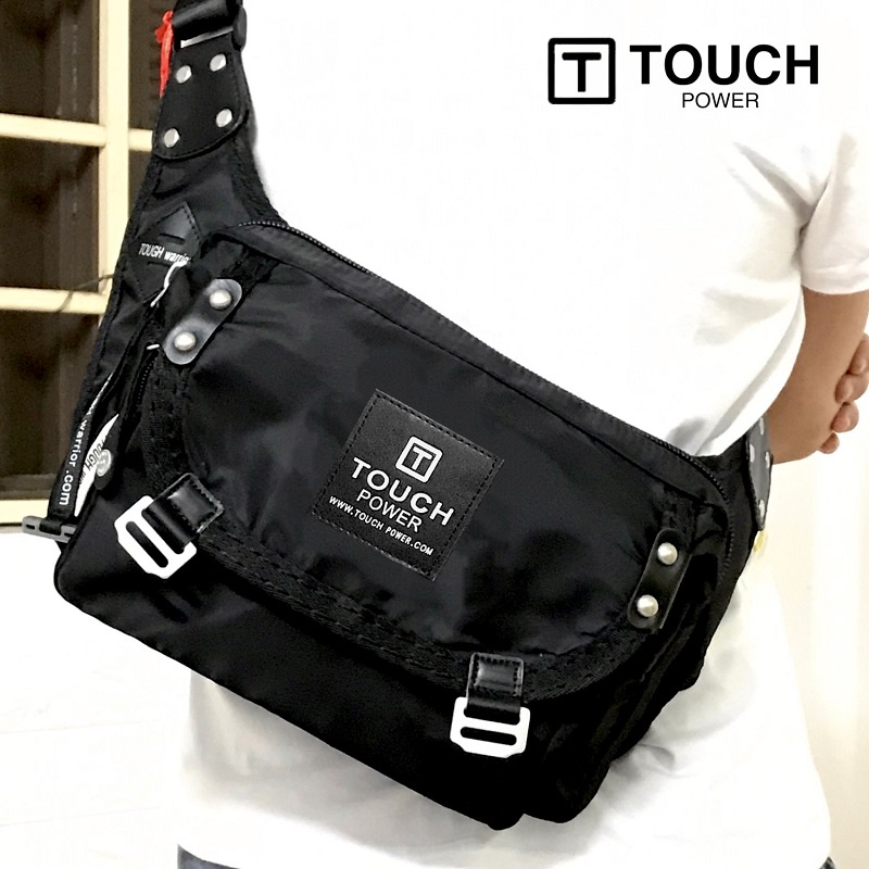 Touch Power & Tough Warrior Fashion Men Sling Bag Chest Bag Soft ...