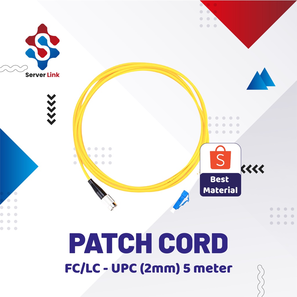 Fc-lc Cable Cord Patch - UPC 2mm 5 meters long Garudafiber | Shopee ...