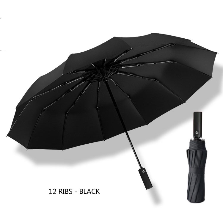 12 RIBS AUTOMATIC UMBRELLA | LARGE UMBRELLA | WINDPROOF | MINI | UV ...