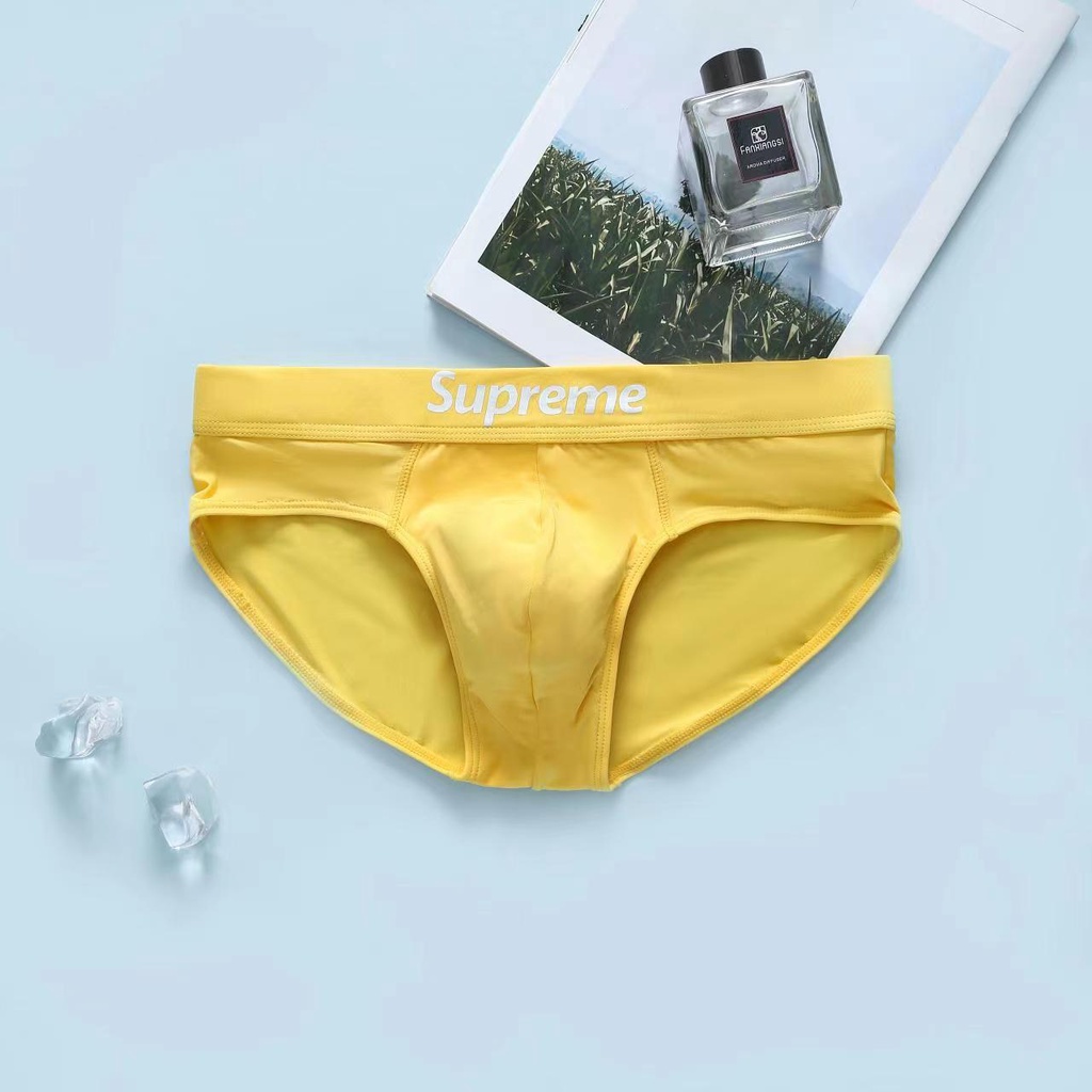 Men Men's Briefs Ice Silk Breathable Quick-Drying Soft Comfortable ...