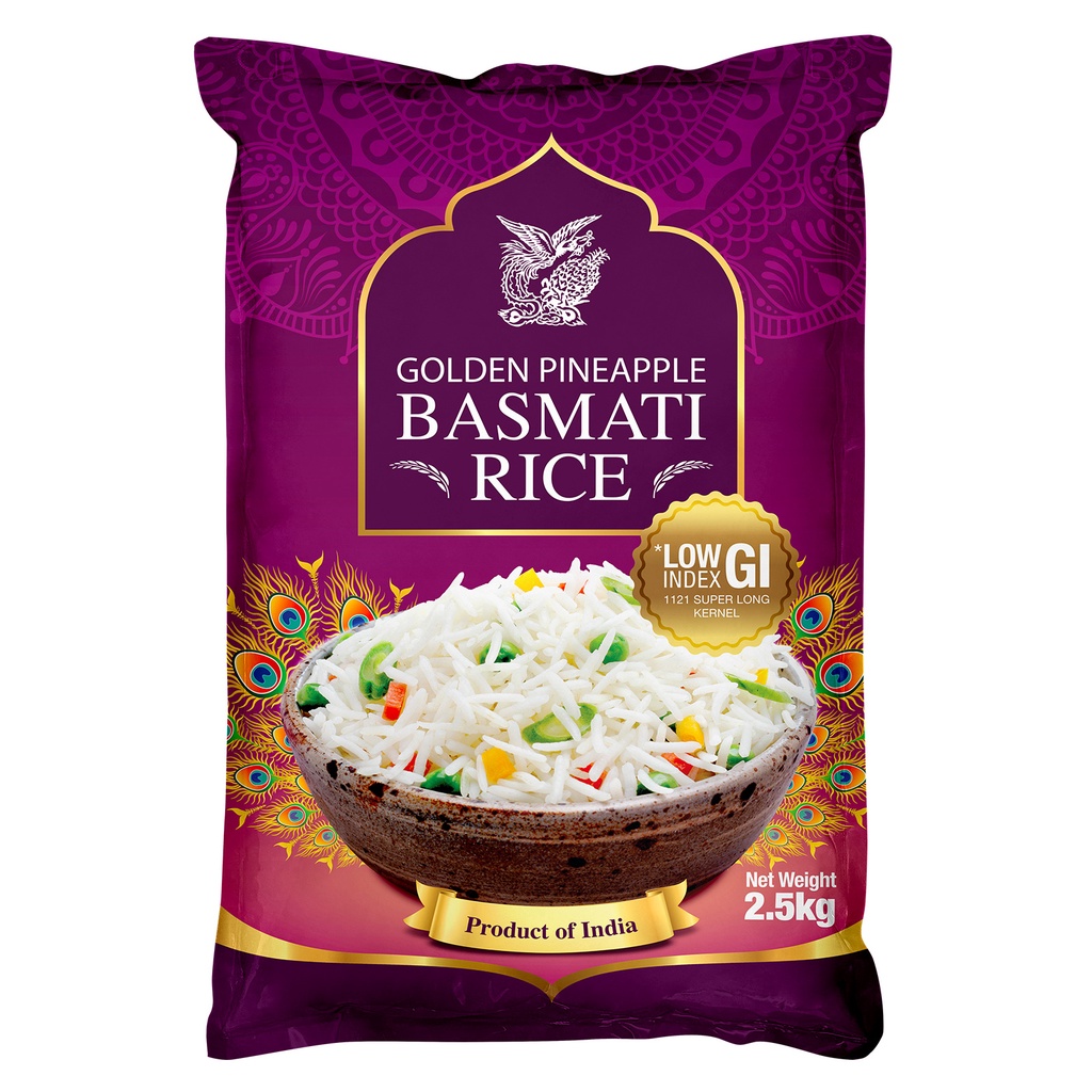 Golden Pineapple India 1121 Basmati Rice 2.5KG | Shopee Singapore