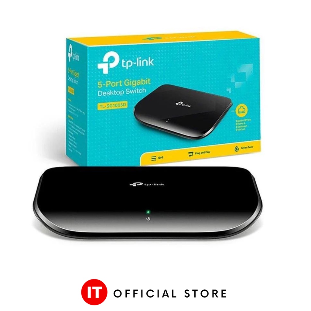 TP-Link Tl-Sg1005D V9 - Plug N Play 5-Port Gigabit Desktop Switch ...